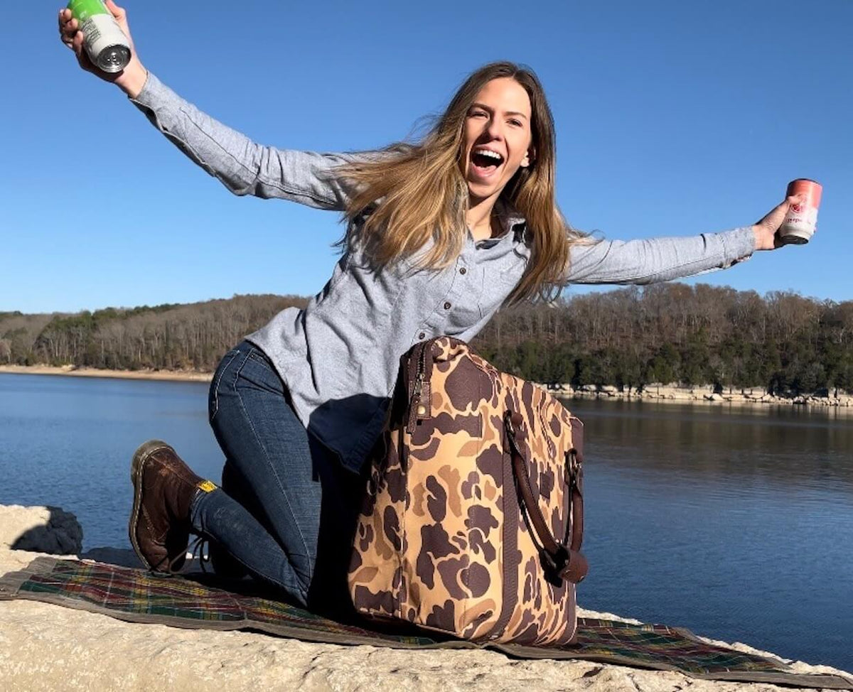 White Wing Waxed Canvas Large Cooler by Mission Mercantile Leather Goo – VYSN