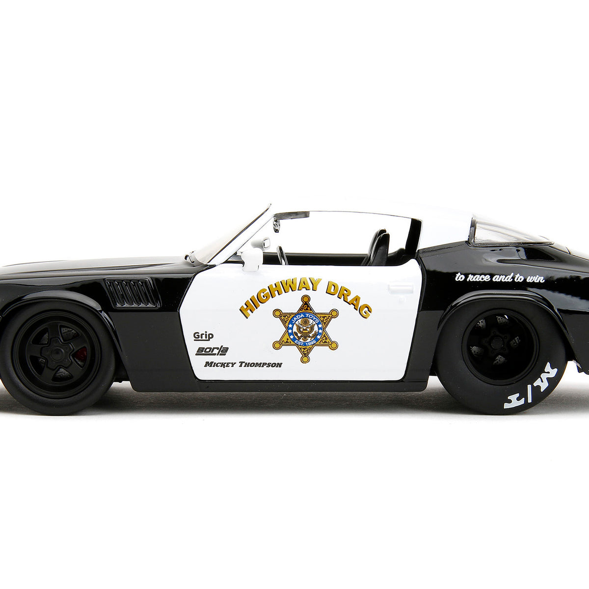 1979 Chevrolet Camaro Z28 Police Black and White "Highway Drag" "Bigti ...
