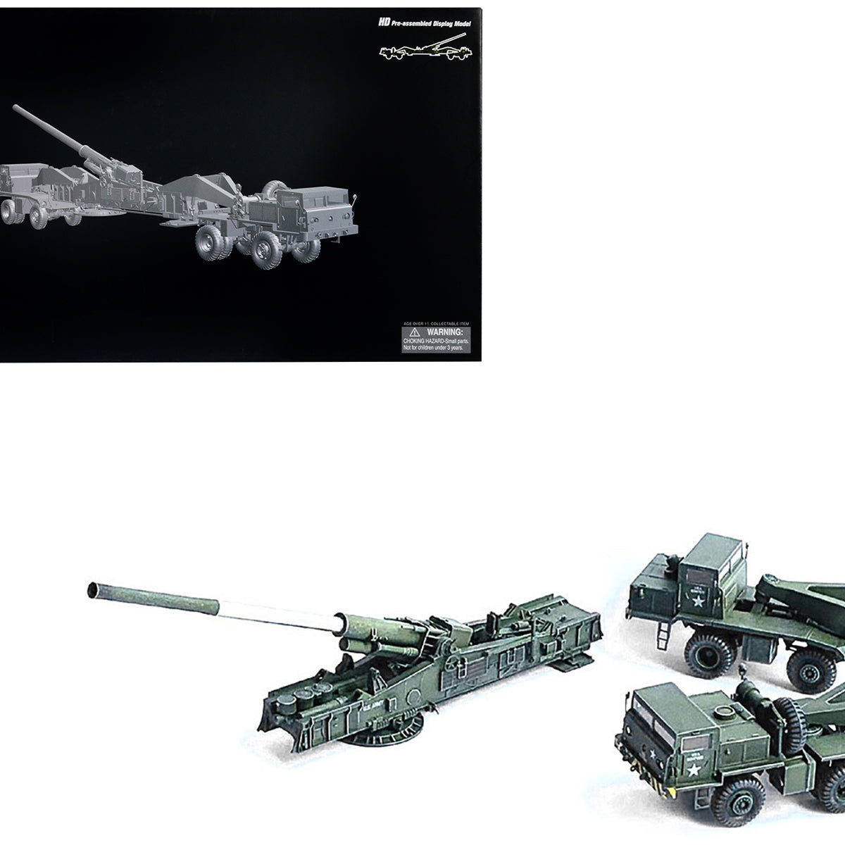 United States M65 Atomic Cannon "Atomic Annie" Artillery Olive Drab "F ...