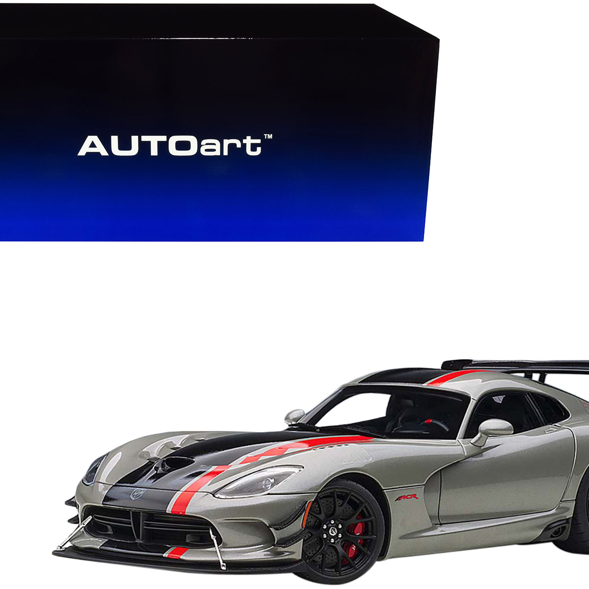2017 Dodge Viper ACR Billet Silver Metallic with Black and Red Stripes ...