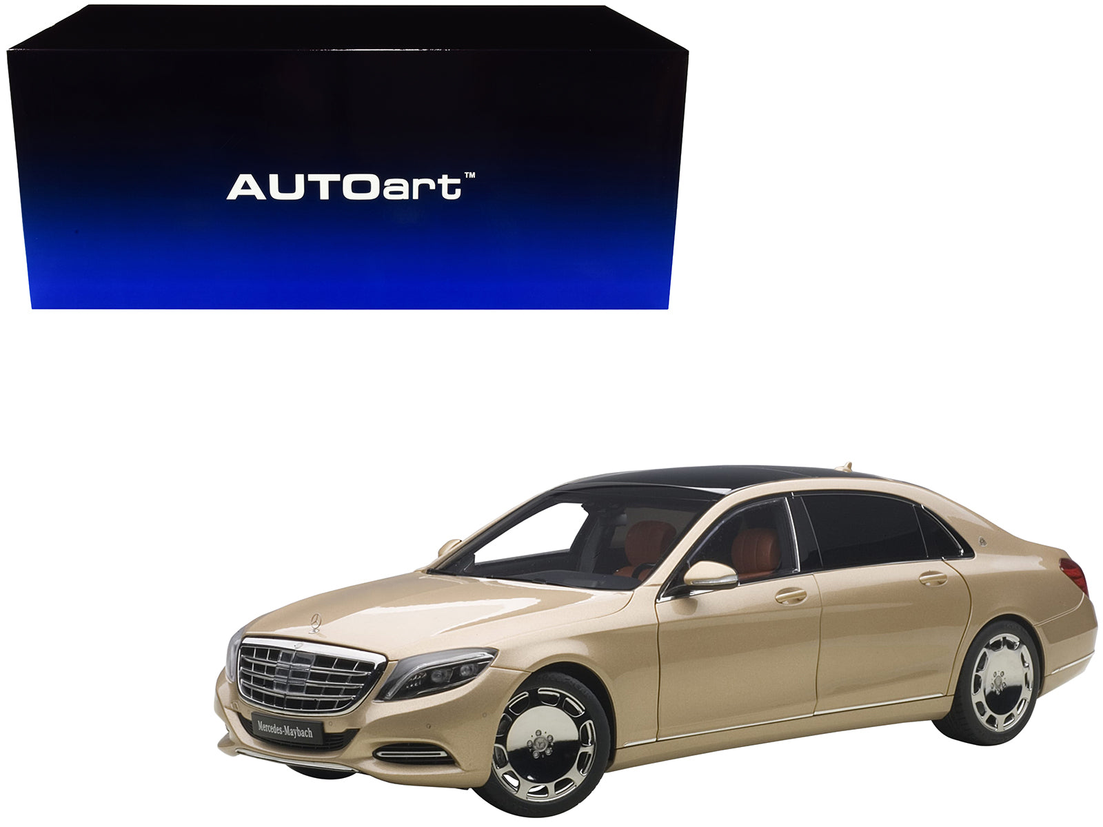 Mercedes Maybach S Class S600 Champagne Gold 1/18 Model Car by Autoart ...