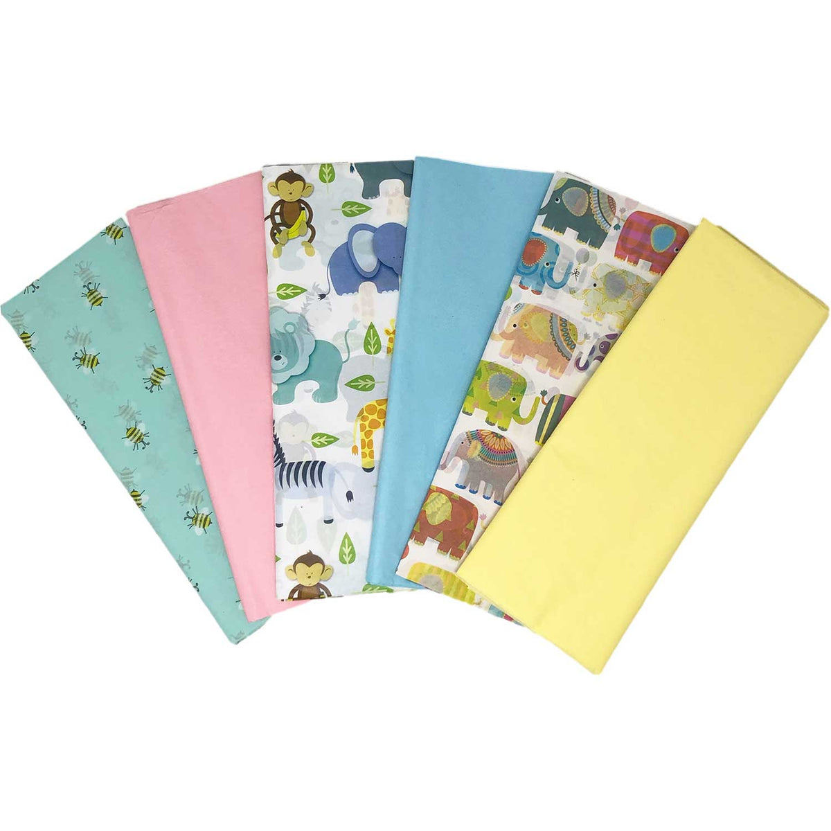Baby Tissue Paper Assortment (6 Pack, 36 sheets total) by Present Pape ...