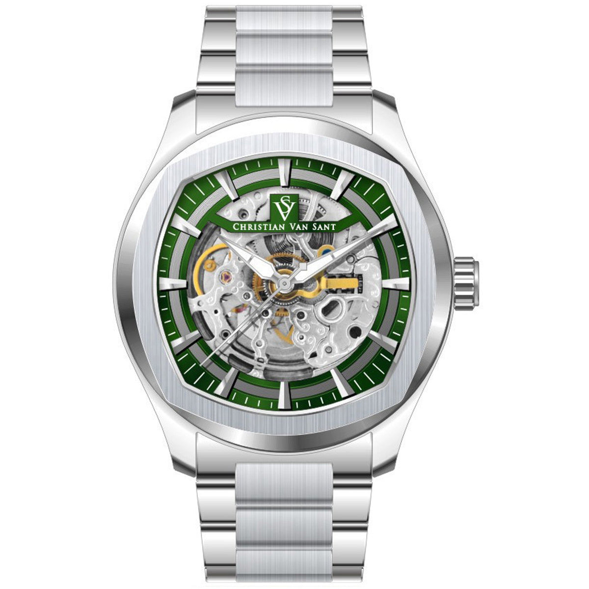 Christian Van Sant Men's Romeo Green Dial Watch - CV9507 by Balec Grou ...