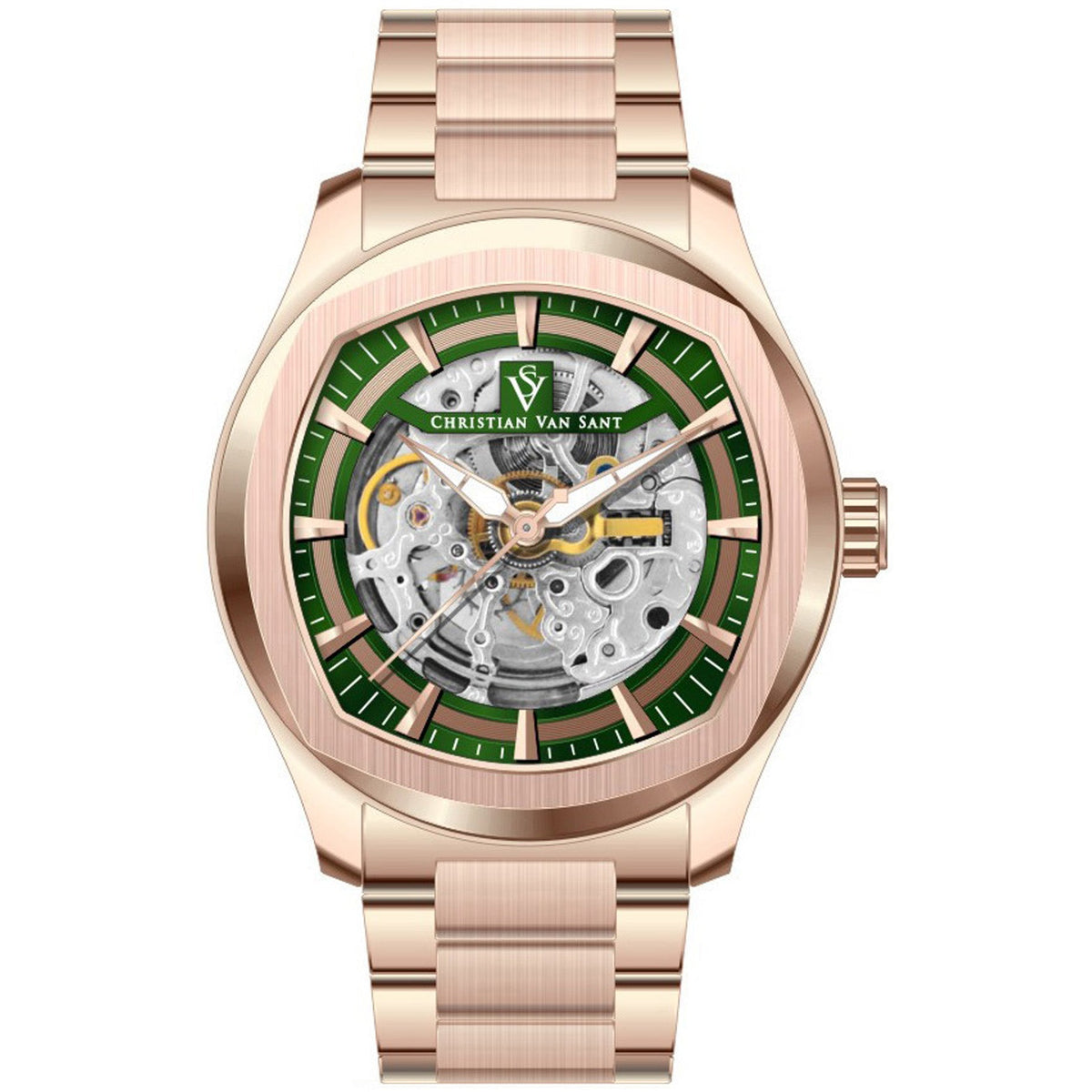 Christian Van Sant Men's Romeo Green Dial Watch - CV9510 by Balec Grou ...