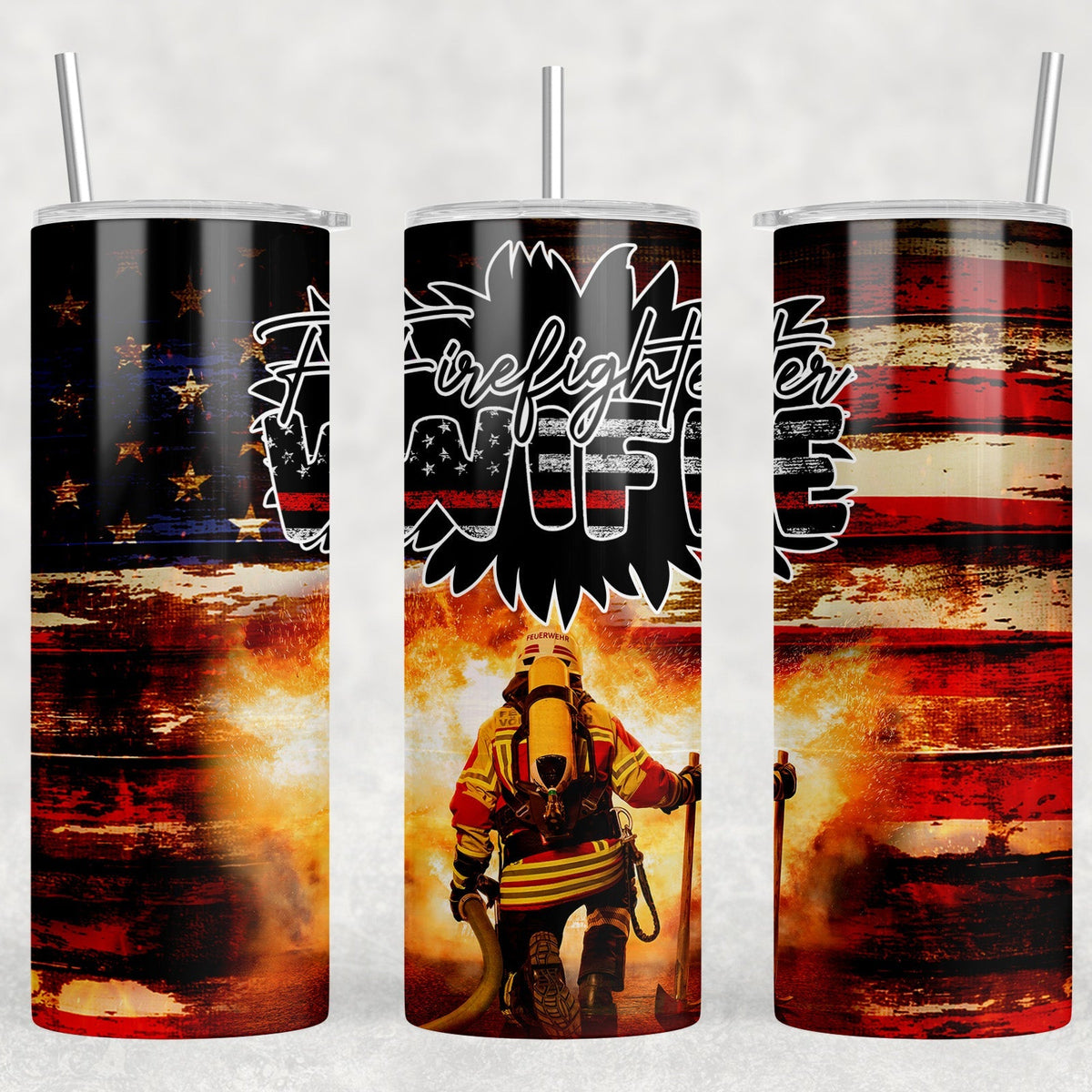 Firefighter Wife|Skinny Tumbler|Optional Bluetooth Speaker| Speaker Co ...
