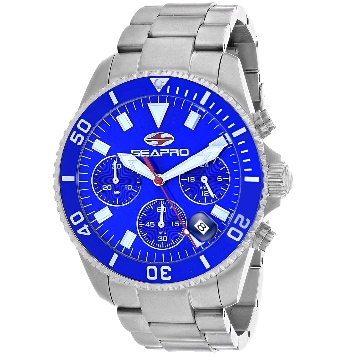 Seapro Men's Scuba 200 Chrono Blue Dial Watch - SP4352 by Balec Group ...